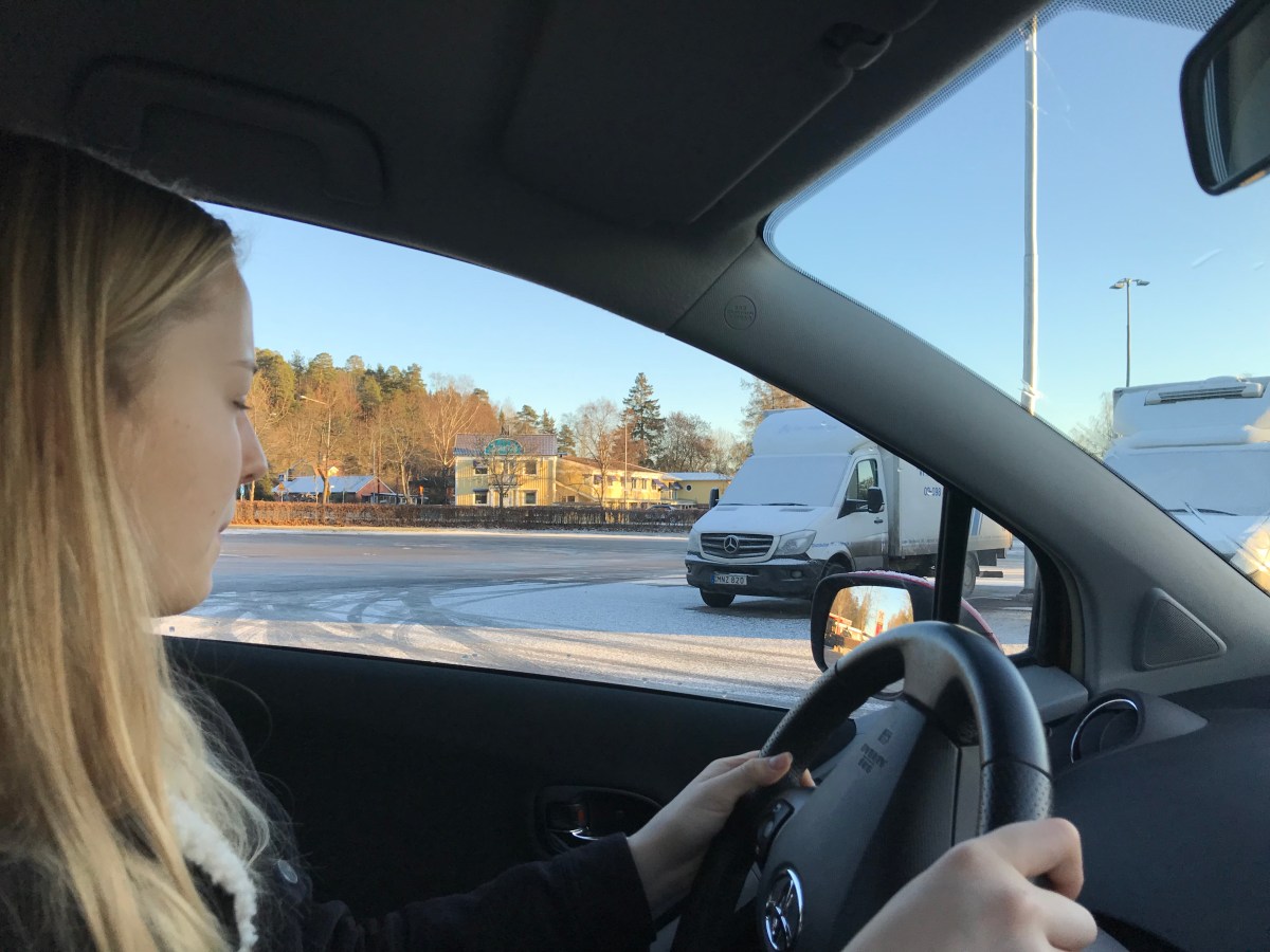 Första övningskörningen – Malins Blog